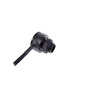 Alphacool 17363 Eiszapfen Temperature Sensor G1/4 IG/IG mit AG Adapter - deep Black Water Cooling Monitoring