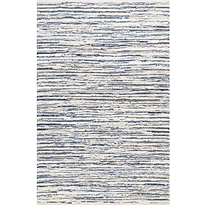 nuLOOM Maile Denim Stripes Area Rug, 4' x 6', Blue
