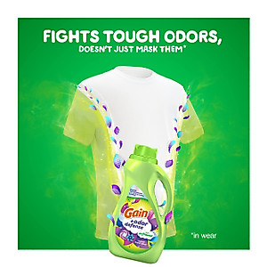 Gain + Odor Defense Liquid Fabric Softener, Super Fresh Blast Scent, 140 oz 190 Loads, HE Compatible