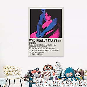 XIANGSOPY TV GIRL WHO REALLY CARES 2016 Canvas Poster Wall Art Decor Print Picture Paintings for Living Room Bedroom Decoration Unframe-style112×18inch(30×45cm)