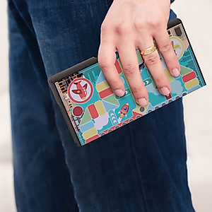 Yellow Mountain Imports Ludo Magnetic Folding Travel Large Board Game Set - 8 Inches - Portable Classic Strategy Game Set