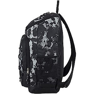 FUEL Wide Mouth Sports Backpack with Front Bungee and Inner Tech Pocket, Gungee Tie Dye/Black