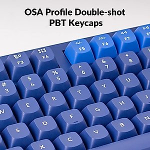 Keychron Q3 QMK/VIA Wired Custom Mechanical Keyboard, Full Aluminum Tenkeyless Layout, Programmable Macro with Hot-swappable Gateron G Pro Brown Switch, Compatible with Mac Windows Linux (Blue)