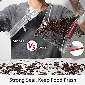 HOUSE AGAIN 12 Pack Chip Bag Clips Covered with Silicone - NO More Sharp Edges - Color Coded for Food Bags - Air Tight Seal, Heavy Duty, 3 Inches Wide