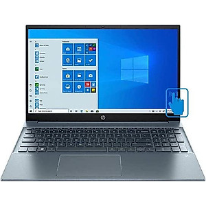 HP 2022 Pavilion 15.6" IPS FHD Touchscreen Laptop Intel 12th 10-Core i7-1255U Iris Xe Graphics 32GB RAM DDR4 1TB NVMe SSD USB-C WiFi AX BT HDMI Webcam Backlit Keyboard Windows 11 Pro w/Free 32GB USB
