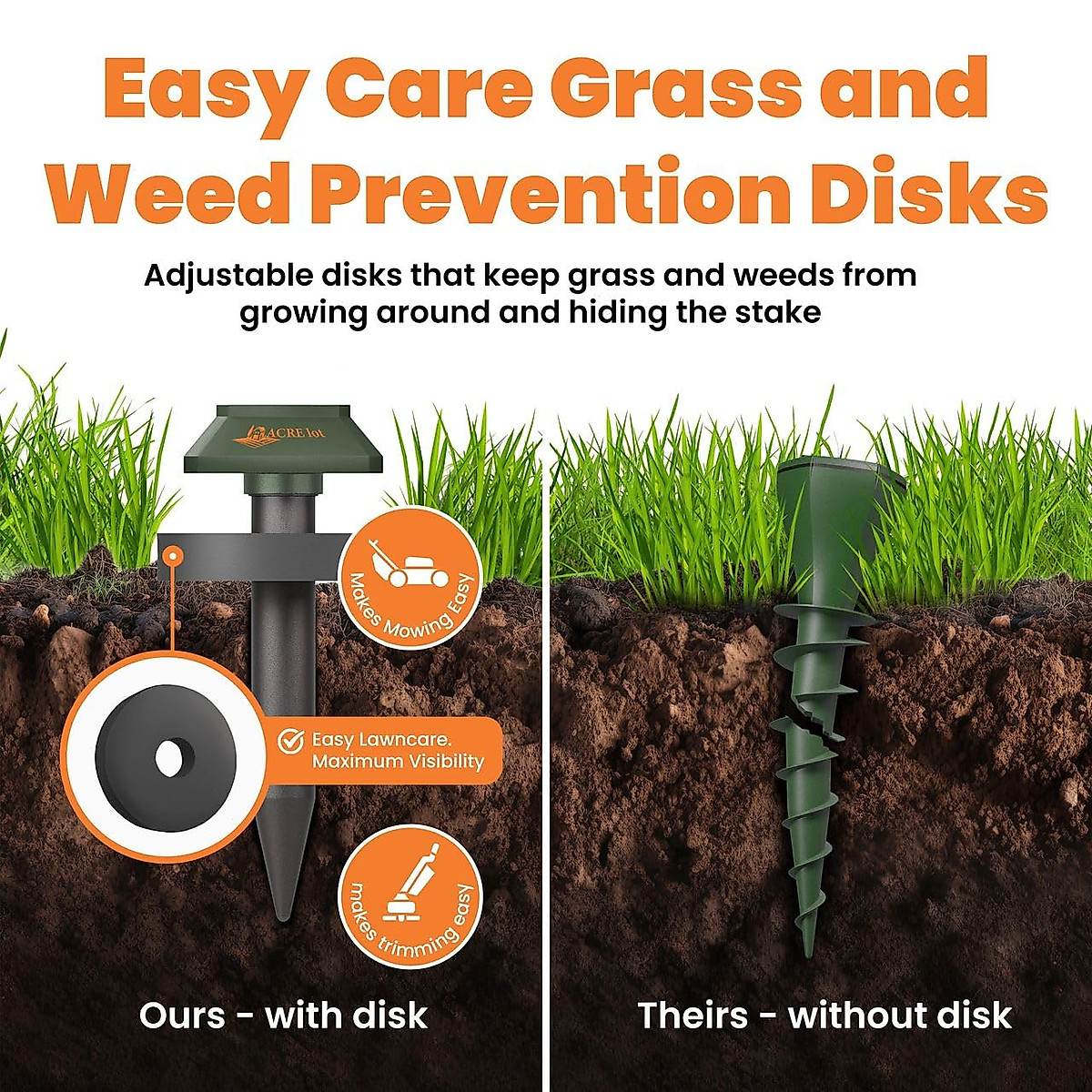 ACRE lot Mole Repellent for lawns Gopher Repellent Ultrasonic Solar Powered Snake Repellent Deterrent Mole Repeller Vole Repellent Outdoor Lawns Garden Yard All Pests Sonic Spikes Stakes Chaser 5pk