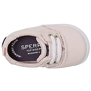 Sperry Kids Footwear Baby Spinnaker Crib Jr Washable Sneaker, Blush, 3 US Unisex Infant