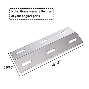Hisencn Replacement Parts for Ducane 30400040, Stainless Steel Burner Tube, Heat Plate Replacement for Ducane 3 Burner 3100, 3200, 3400, DUCHD1, 30500048, 30500602, DUCHP1 Gas Grill