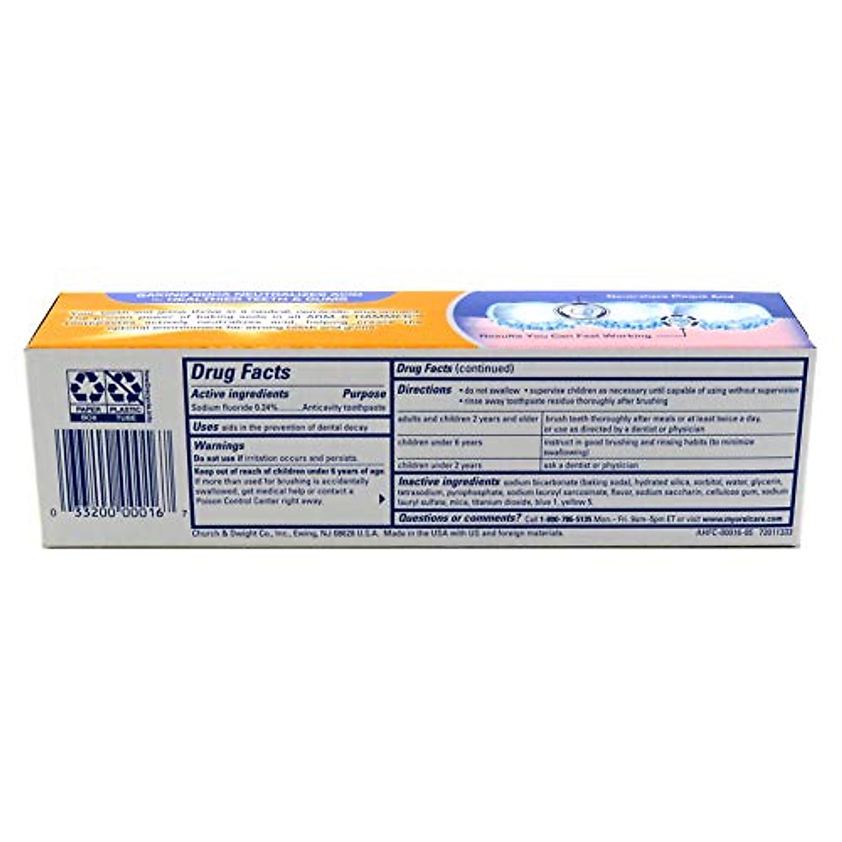 Arm & Hammer Toothpaste Truly Radiant Whitening 4.3 Ounce (127ml) (3 Pack)