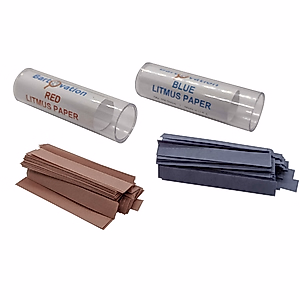 Red, Blue, & Neutral Litmus Paper Acid/Base pH Indicator Strips Combo Pack with 300 Strips | Qualitative No Color Chart Tests