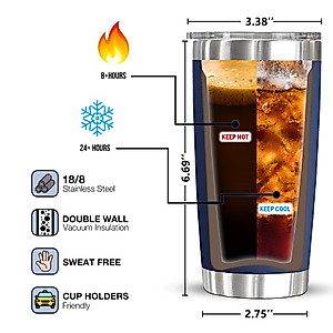 Retirement Gifts for Men, Women, Teacher, Coworkers 2024 - Farewell, Coworker Leaving, Happy Retirement Gifts, Humorous Retirement Gifts Idea, Funny Retired Gifts for Men, Nurse 20oz Coffee Tumbler