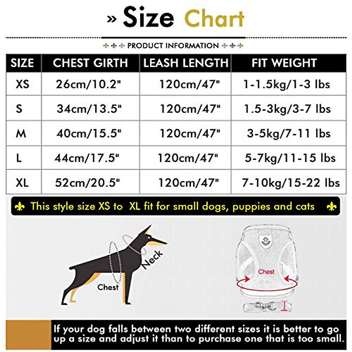 SMALLLEE_LUCKY_STORE Comfort Puppy Harness and Leash,Soft Mesh Step-in Harness for Small Medium Dogs Cat Reflective Safe Walking,Blue,Size M