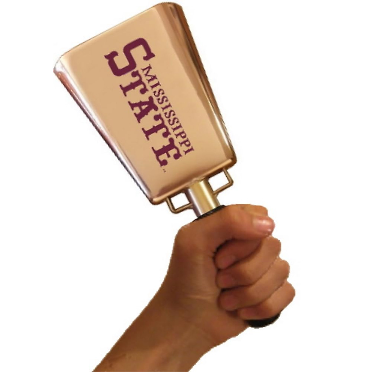 10 inch Copper Plated Mississippi State Cowbell with 1985 baseball style logo printed on one side