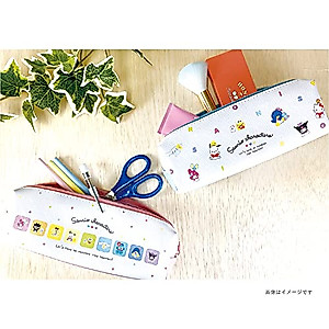 Tees Factory Sanrio SR-5540754CA W Zipper Slim Pen Pouch, Colorful, Alphabet
