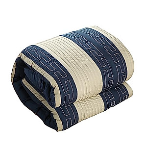 Chic Home CS1220-023-AN Carlton 6-Piece Comforter Set, Queen Size, Blue