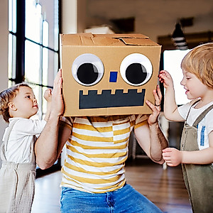 6 Pieces Googly Google Eyes Self Adhesive Googlie Craft Wiggle Eyes (2 Inches 3 Inches 4 Inches)