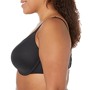 Amazon Essentials Women's Full Coverage Bra, Pack of 2, Black/Soft Petal, 40A