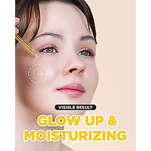 UGARDEN Power Vitamin C Bright Intensive Serum with Snail Mucin - Hypoallergenic Skin Glow & Rejuvenating Face Ampoule - Improves Skin Tone & Troubles, 1.01 fl.oz.