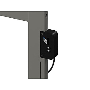 Leo & Lacey King Panel Headboard in Atlantic Gray