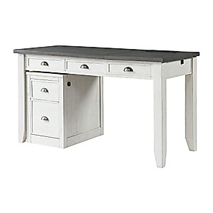 Martin Svensson Home Monterey White Stain 2 Drawer Fingerprint Lock File Cabinet