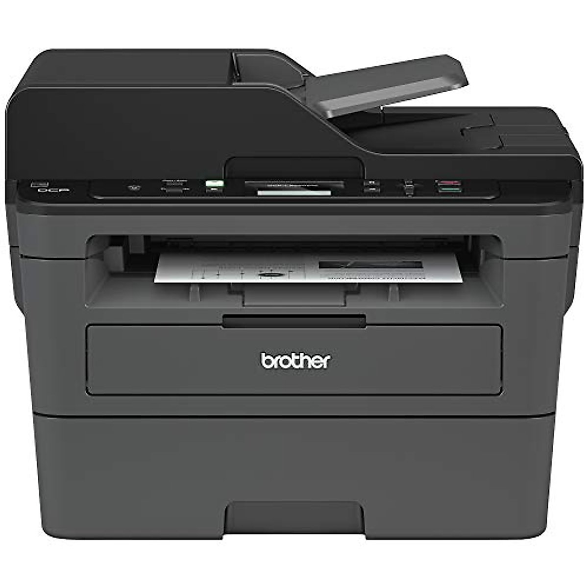 Brother DCP-L25 50DW Monochrome All-in-One Wireless Laser Printer - Print Copy Scan - Mobile Printing - Auto Duplex Printing – Print Up to 36 PPM - Up to 250 Sheets/Tray - ADF + HDMI Cable