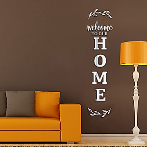 M ACHOOSE Wall Decor Home Letter Signs Home Decor Living Room Decor Mirror Wall Stickers Acrylic Wall Decor for Bedroom (60 ×18 inches Silver)