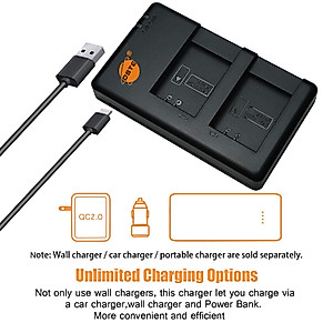DSTE Replacement for 2X NB-13L + Dual Charger with Micro USB Cable Compatible Canon PowerShot SX740 G5X G7X G9X G7 X Mark II G9X Mark II SX620 HS SX720 HS SX730 HS G1 X Mark III G5 X Mark II as NB13L