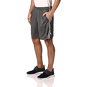 Champion Men's Lacrosse Short, granite Heather, LARGE