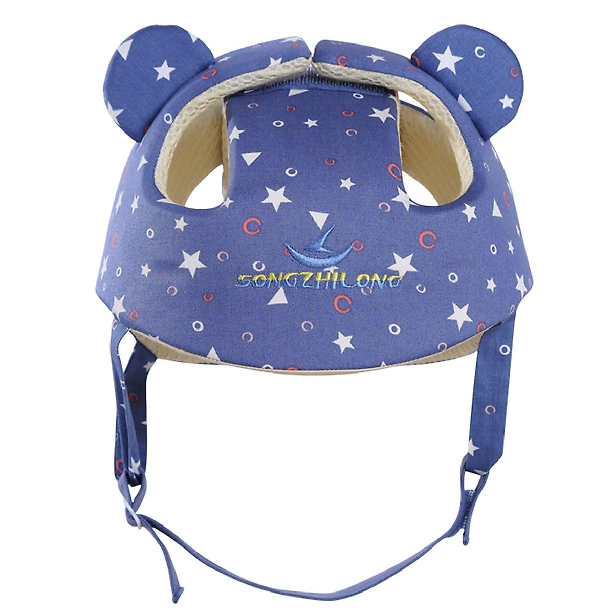 Ocanoiy Baby Infant Toddler Helmet Safety Headguard Head Protective Cushion Cute Children Adjustable Safety Helmet Hat Harnesses Cap Kid Child Crawl Walk Playing (Starry Blue)