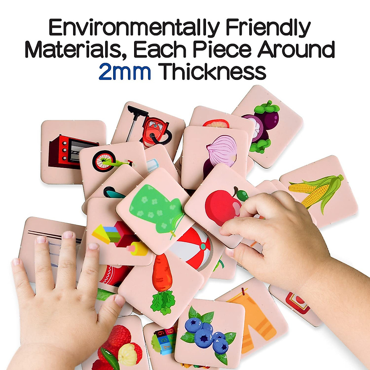 Panda Juniors Memory Game, Shopping List Game Educational Matching Games for Kids Toddlers Ages 3 and Up Preschool Home Learning Montessori STEM Board Games Gift Toys