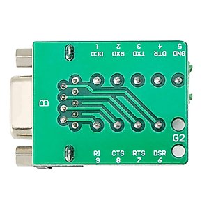 Zovfam DB9 Breakout Connector, Female D-SUB Adapter Plate Connector RS232 Serial to Terminal Board Signal Modul-3 Pcs