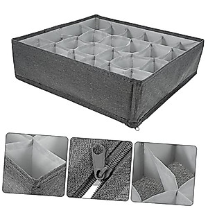 Zerodeko 2pcs Fabric Sock Box Storage Totes for Clothes Storage Bags for Clothing Clothes Storage Boxes Underwear Organizer Ties Holder Panty Organizers Drawer Organizer Sock Case Panties