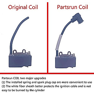 PARTSRUN A411000131 A411000130 Ignition Coil Module for Echo Hedge Trimmer SRM225 TC-210 EB212 GT-225 ES-210 GT-200 HC-150 PB-200 PPF-210 HC-160 HC-180 HC-200 SHC-210 SRM-210 SRM-211 ZF-IG-A00273