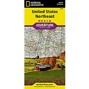 United States, Northeast Map (National Geographic Adventure Map, 3127)