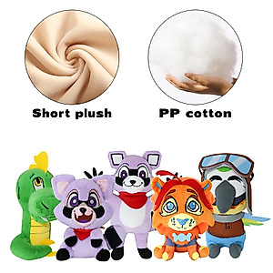 cioushi 2024 New Indigo Park Plush,11" Cute Raccoon Plush Toy, Soft Stuffed Animal Pillow for Home Kids' Bedroom Decor, Birthday Christmas Choice for Boys Girls (Purple)