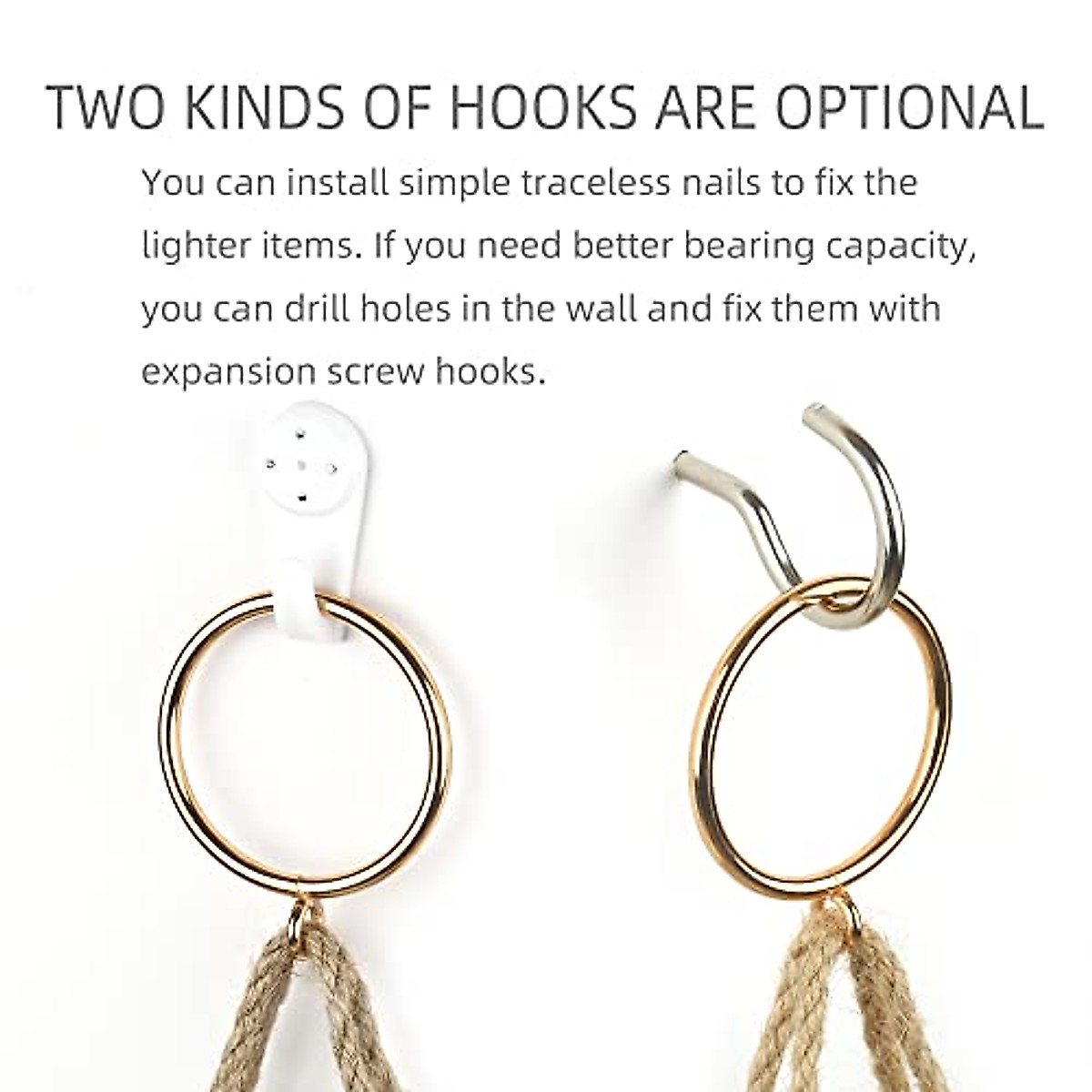 MITIME Shelves for Wall & Window Plant Shelf Indoor - Floating Wall Shelves for Living Room, Bathroom, Bedroom, Kitchen, Office - Wall Hanging Shelf - Boho Wall Decor Home , Triangle 2 Layers (1)