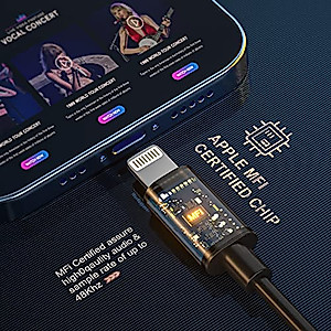 Gsangoo Lightning Headphones for iPhone 13 14 12 Pro Max MFi Certified Lightning Earbuds with Mic Noise Isolation Stereo Bass in-Ear Headphones Lightning Connector Wired Earphones for iPhone 11 XR SE