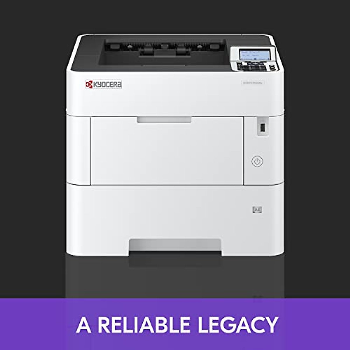 Kyocera ECOSYS PA5500x Monochrome Laser Printer, 57 ppm, 600 x 600 dpi and Up to Fine 1200 dpi, 600 Sheet Tray, 100 Sheet MPT, Duplex, 5 Line LCD w/Hard Key Panel, Gigabit Ethernet, USB, 512 MB