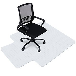 Nova Microdermabrasion Office Chair Mat for Carpet Computer Chair Mat Desk Chair Mat for Carpeted Floors Anti-Slip Floor Protector for Home Office (Carpet Mat with Lip, 48"x36")