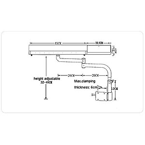 Sunter98 Multifunctoinal Full Motion Desk Edge/Table Side/Chair Leg Clamping Keyboard Tray Holder Laptop Desk Tablet Holder +Mouse Pad