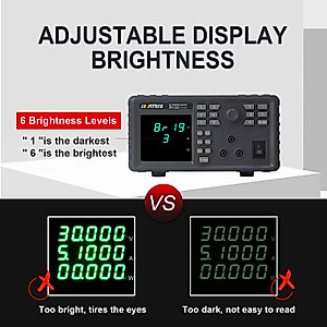 MATRIX DC Power Supply Variable 30V 5A with RS-232/485 Interface, List Sequence Programmable DC Power Supply MPS-100C, 1mV 0.1mA High-Resolution Linear Bench Power Supply with 9 Sets Storage