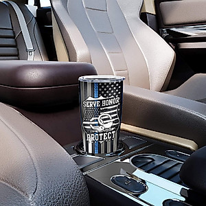 Qatdey Police Gifts, Police Officer Gifts, Police Academy Graduation Gifts, Gifts for Police Officer, Police Retirement/Appreciation Gifts, Law Enforcement Gifts for Policeman/Cops Tumbler 20oz 1PC