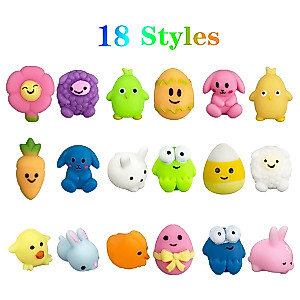 Jofan 36 PCS Mochi Squishy Toys Kawaii Squishies Dinosaur Unicorn Sea Animals Stress Relief Toys for Kids Boys Girls Party Favors Birthday Gifts