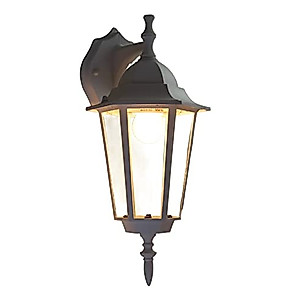 PEHUB Wall Sconce Waterproof Outdoor Lighting High Brightness E27 LED Wall Light Fixture Retro Creative Patio Villa Wall Lamp with Glass Shade Exterior Light Fixture