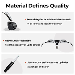 HOMYEDAMIC Velvet Ergonomic Office Chair, Adjustable Arms Wide Managerial Executive Home Desk Computer Chair Big and Tall with High Back Lumbar Support Wheels Comfortable(7013-Grey1)