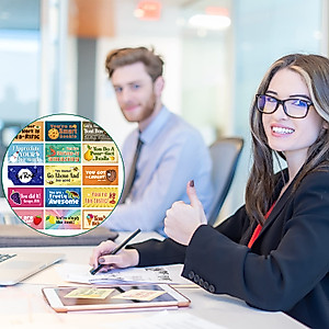 Honoson 300 Pieces Employee Appreciation Cards Bulk Inspirational Punny Cards Thank You Encouragement Cards Funny Affirmation Gifts Staff Business Cards for Team Teacher 15 Design