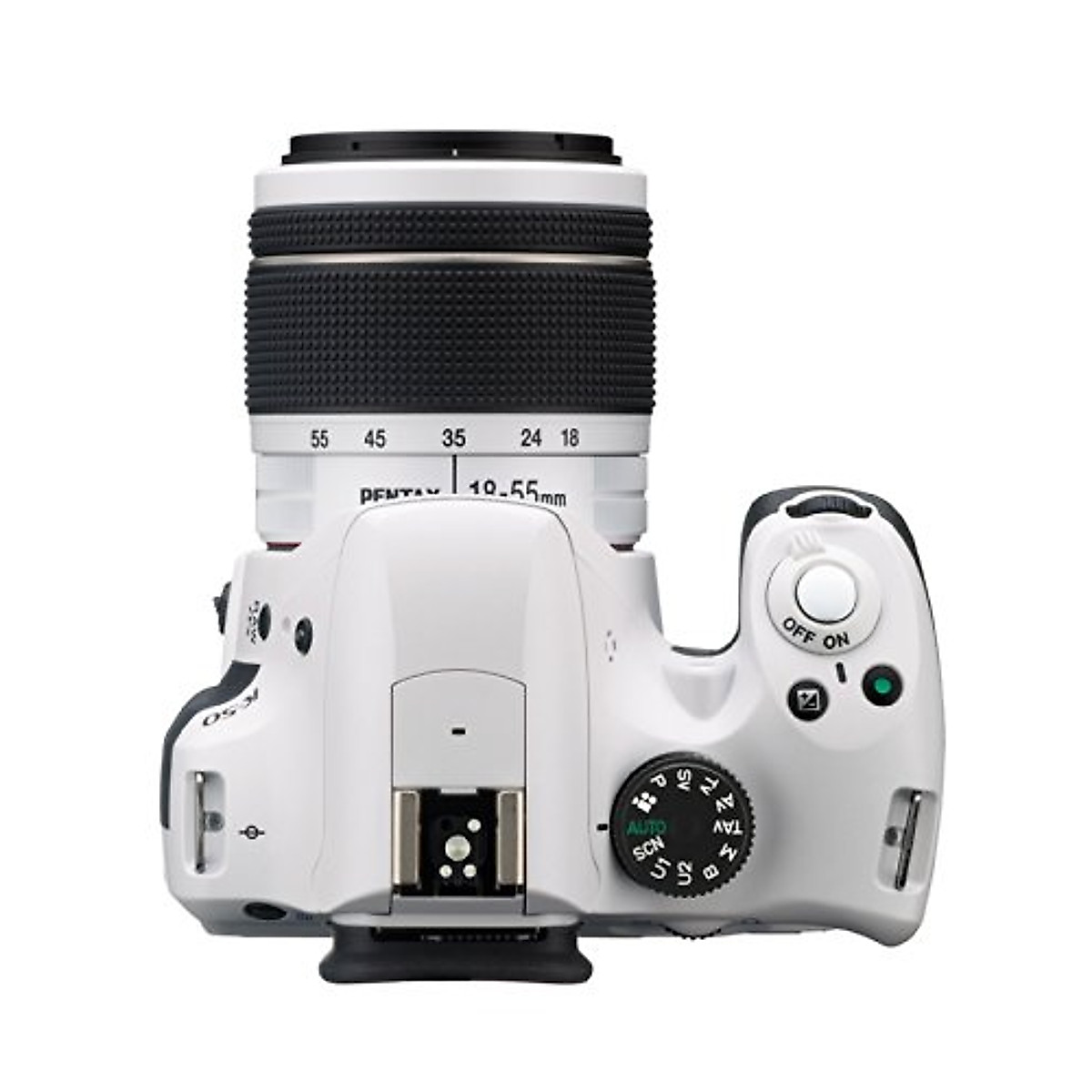 Pentax K-50 16MP Digital SLR Camera Kit with DA L 18-55mm WR f3.5-5.6 and 50-200mm WR Lenses (White)