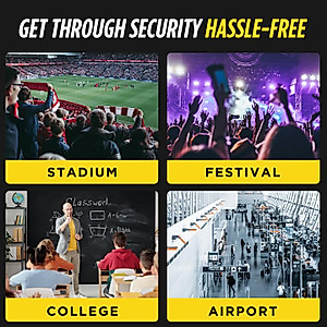 Guard Dog Security Clear Bag - Transparent Backpack for Sports Event and Concerts, 15 x 11 x 5 inches, Small