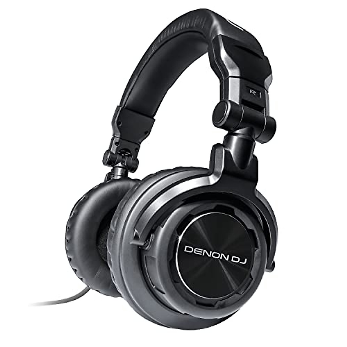 Denon DJ HP1100 | Professional Over-Ear DJ Headphones with 180-degree Cup Swivel & Leather Carry Bag (53mm driver / 3500mW input)