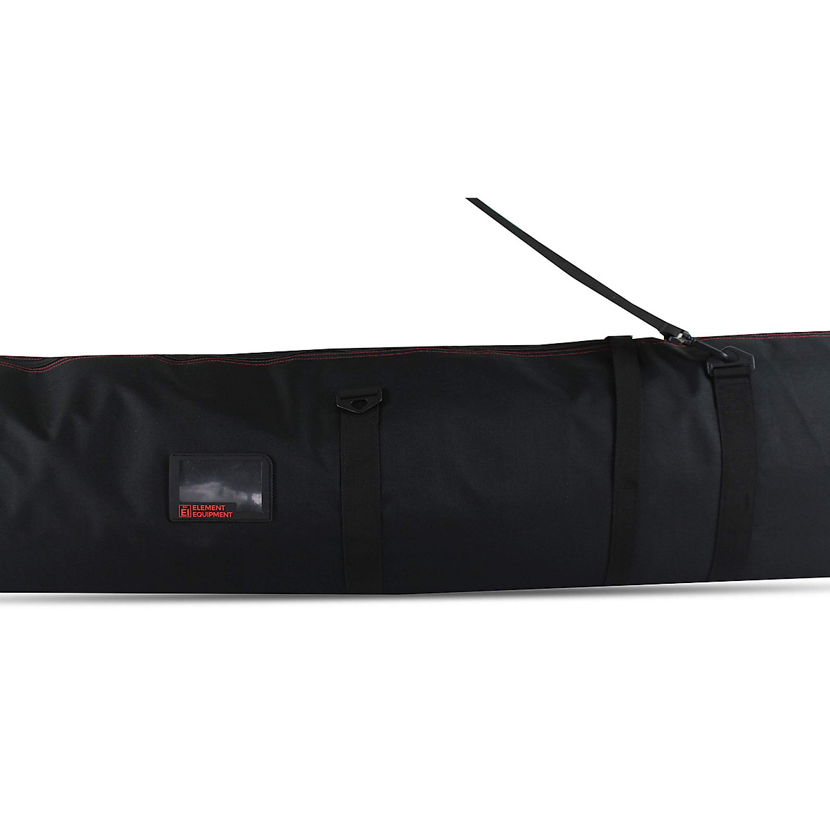 Element Equipment Padded Ski Bag Adjustable One Size Fits All Travel Ski Bag Black/Red